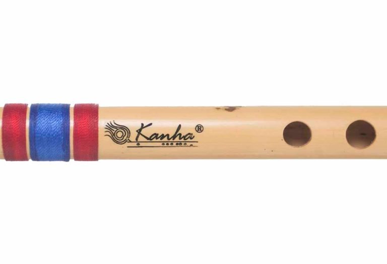 Kanha Flutes G Scale Natural Medium Assam Bamboo Flute Musical ...